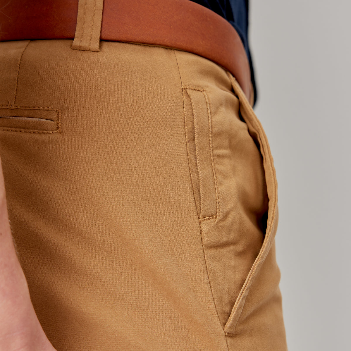 Besterios Tan | Cotton Chinos | Men's Trousers | Oliver Sweeney