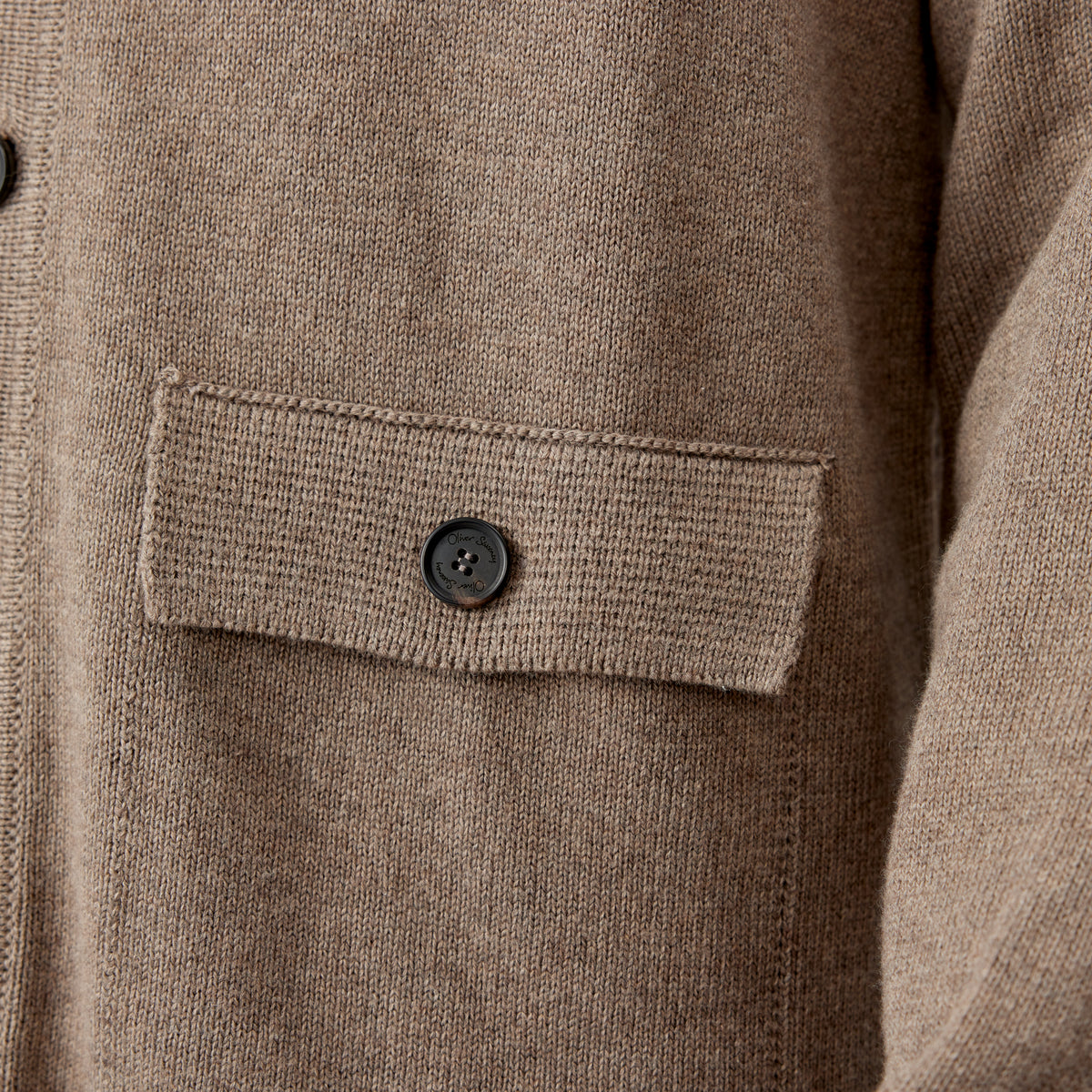 Brecon Mole Knitted Overshirt | Men's Knitwear | Oliver Sweeney