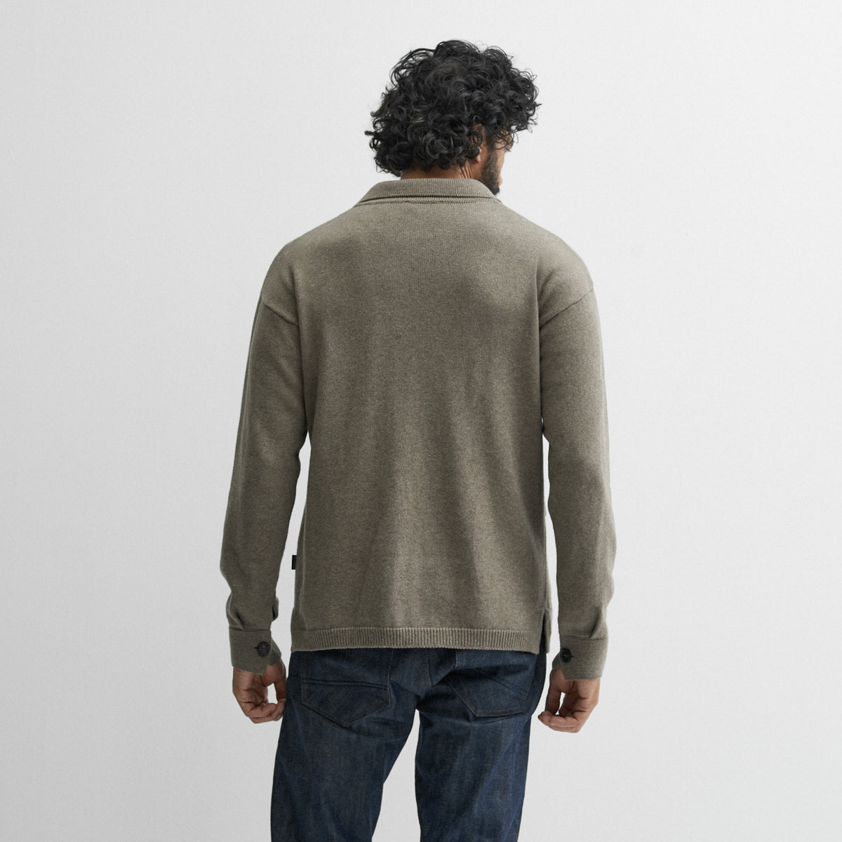 Brecon Mole Knitted Overshirt | Men's Knitwear | Oliver Sweeney