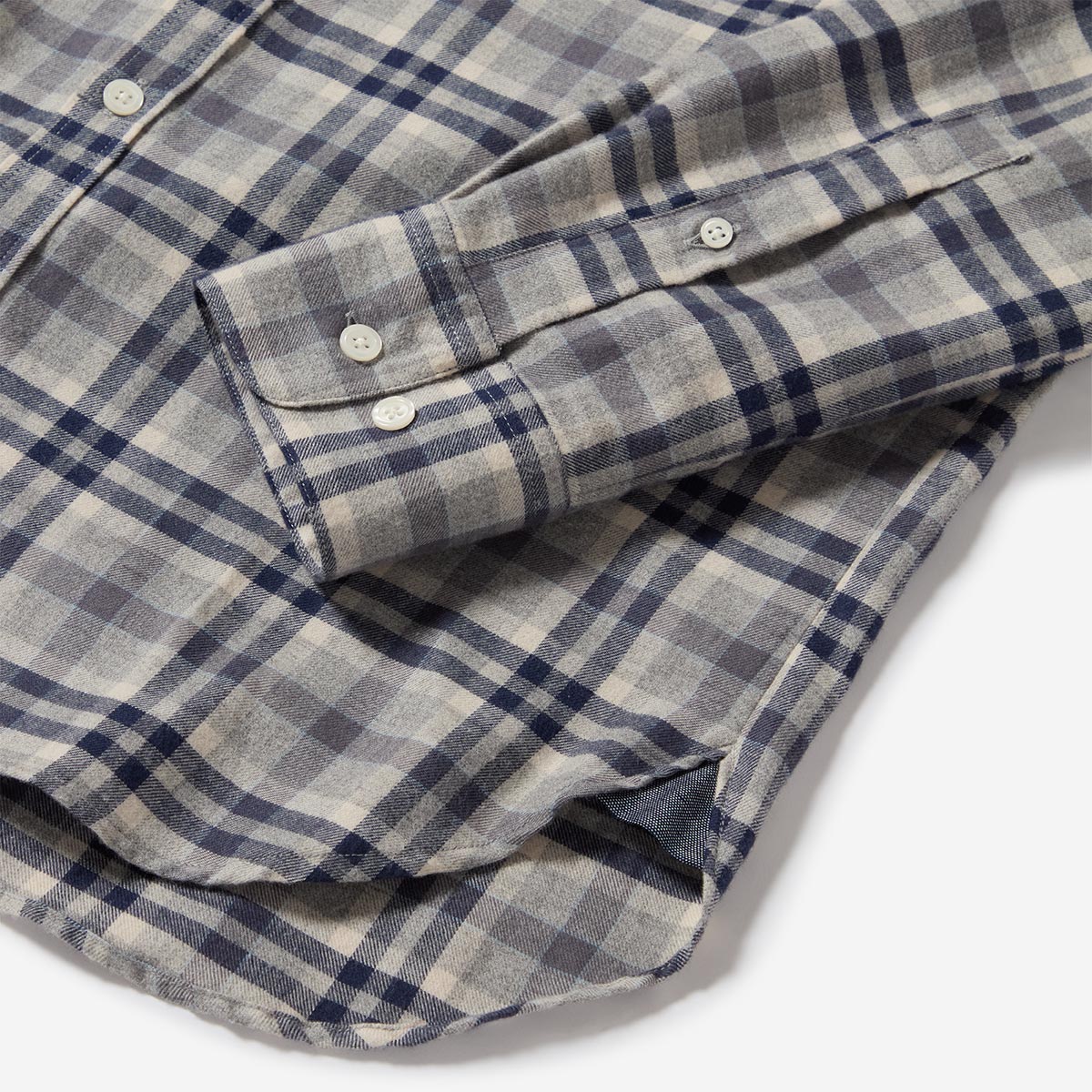 Barnham Navy/Grey | Men's Shirts | Oliver Sweeney