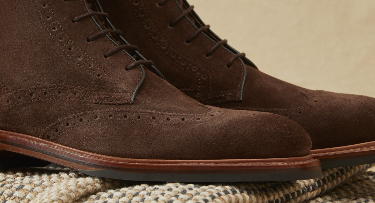 Blackwater Chocolate Brogue Boots | Men's Boots | Oliver Sweeney