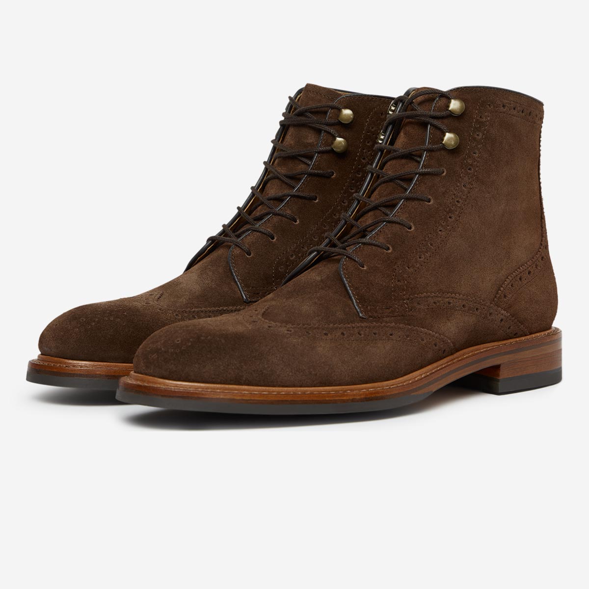Blackwater Chocolate Brogue Boots | Men's Boots | Oliver Sweeney