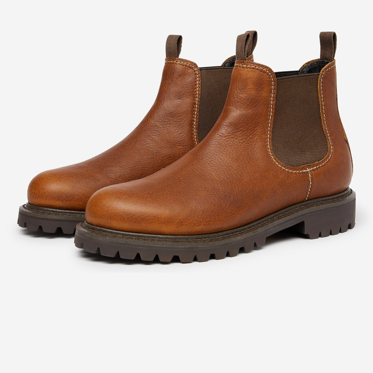 Blythborough Dark Tan Chelsea Boots | Men's Boots | Oliver Sweeney