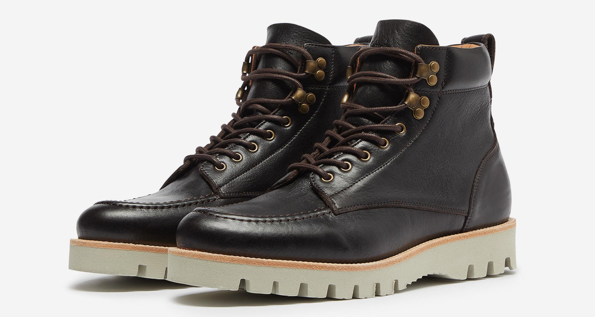 Bolhas Brown Moc Toe Boots | Men's Boots | Oliver Sweeney
