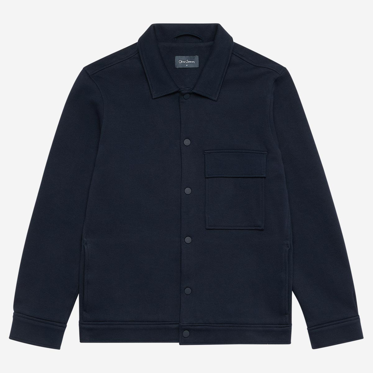 Burras Navy Overshirt | Men's Shirts | Oliver Sweeney