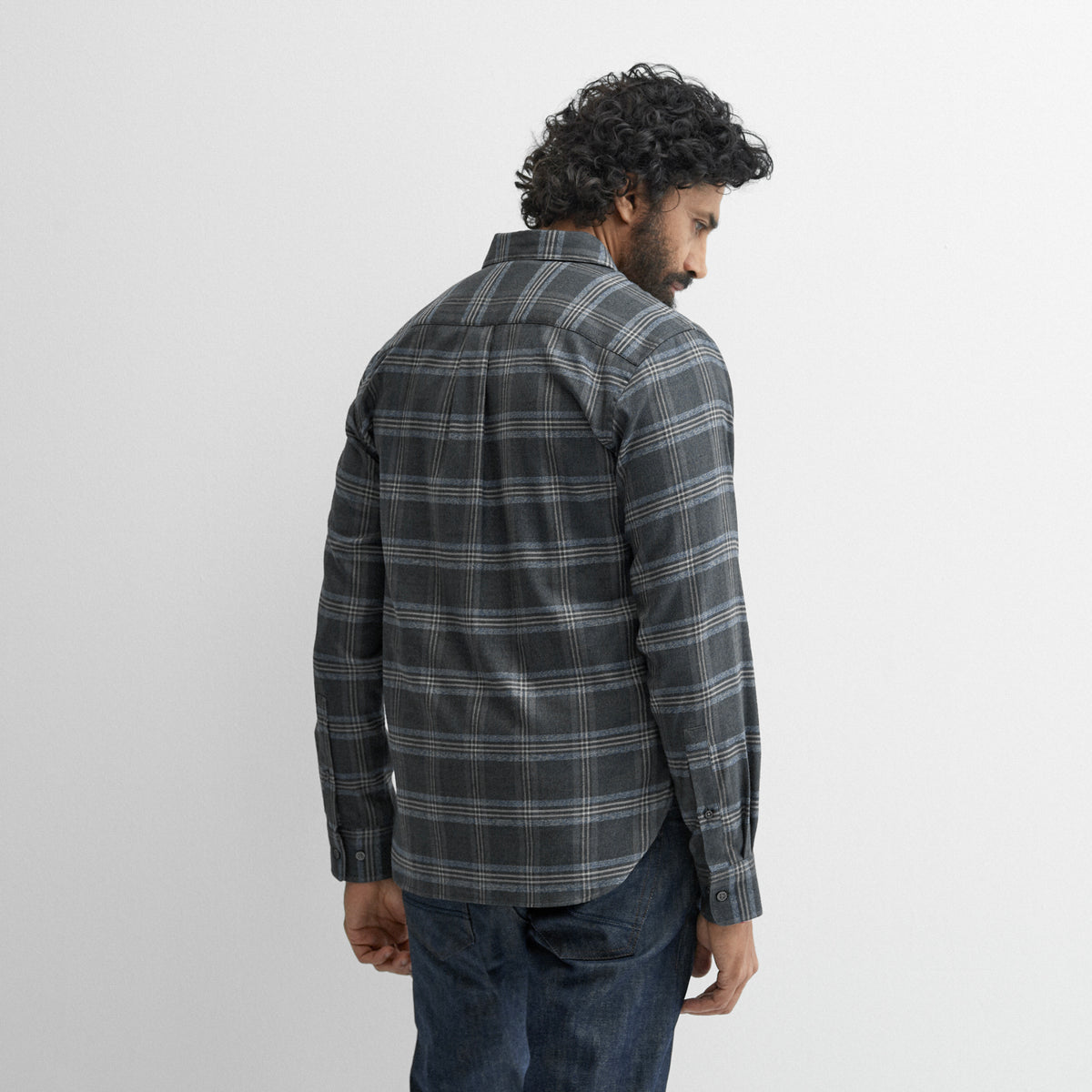 Censo Charcoal/Grey Check Shirt | Men's Shirts | Oliver Sweeney