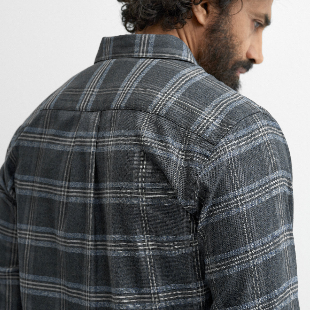 Censo Charcoal/Grey Check Shirt | Men's Shirts | Oliver Sweeney