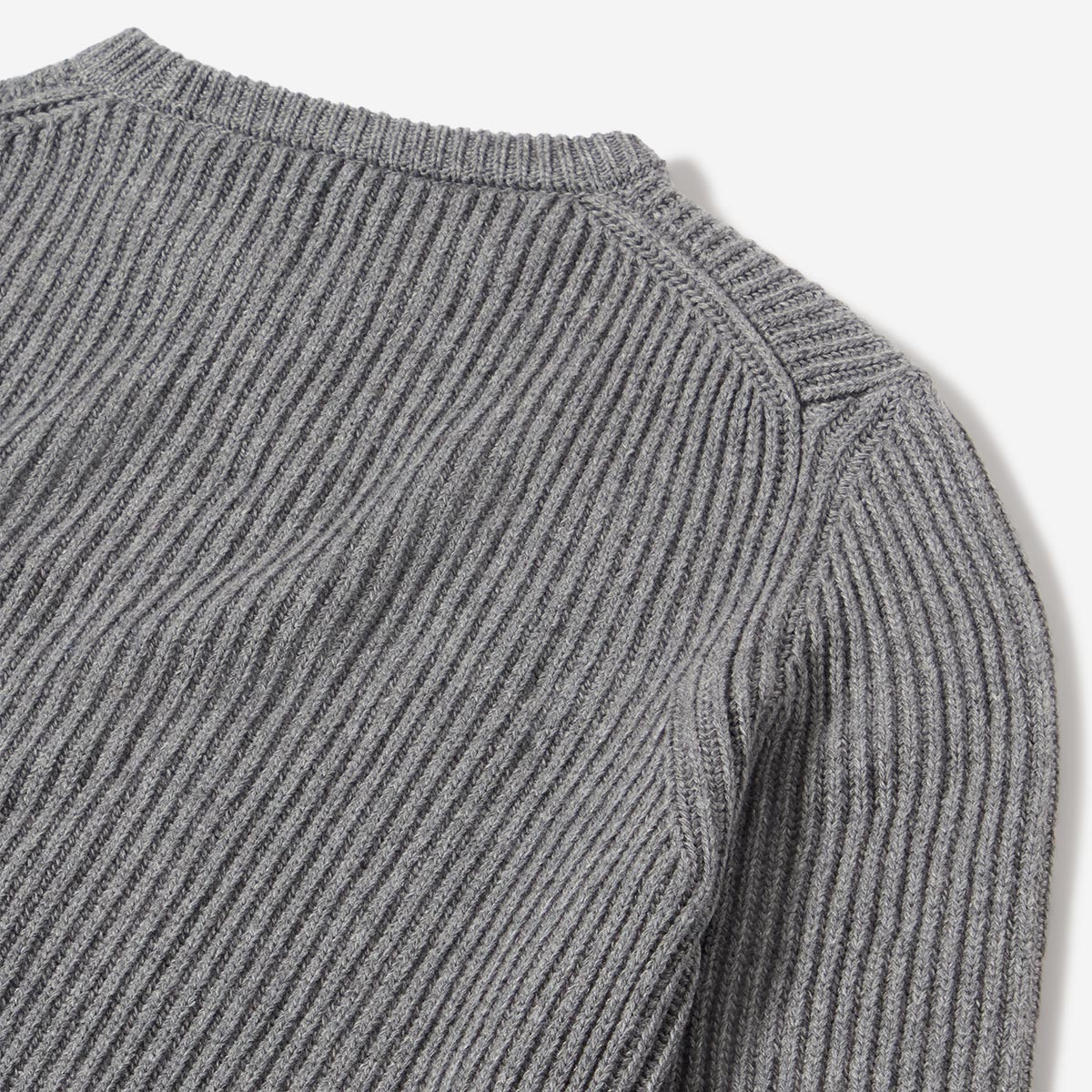 Cliveden Grey Wool Jumper | Men's Knitwear | Oliver Sweeney