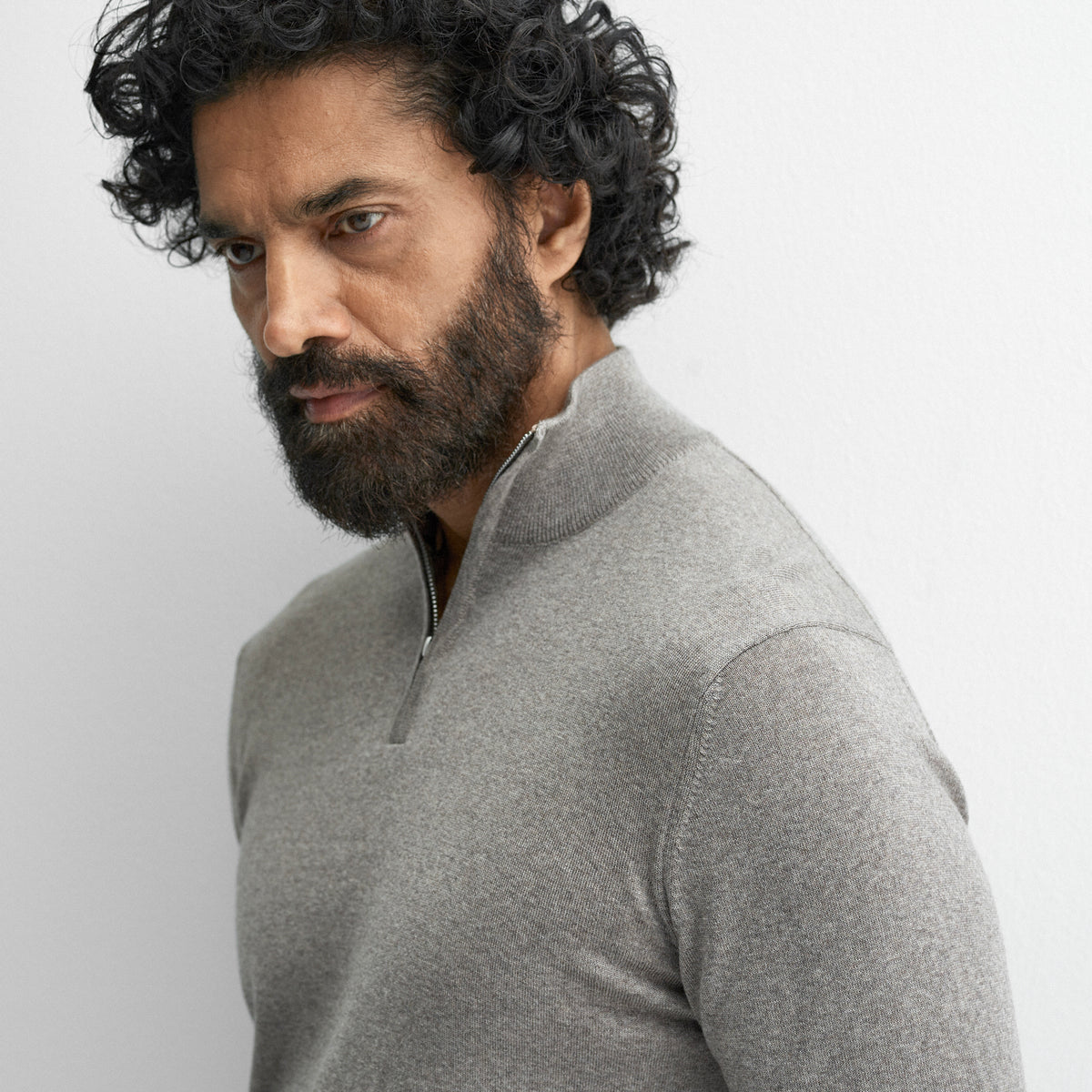 Curragh Mole Wool Jumper | Men's Knitwear | Oliver Sweeney