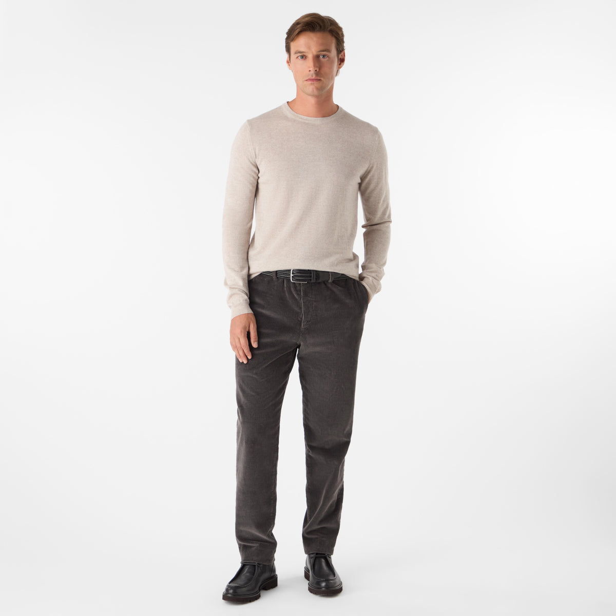 Camber Wheat | Men's Knitwear | Oliver Sweeney