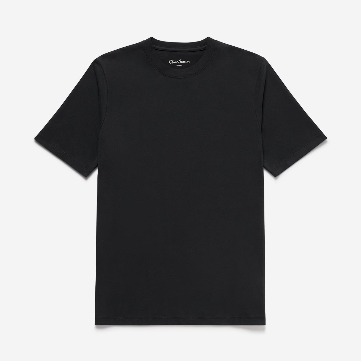 Cromer Black T-Shirt | Men's Polo & Tees | Oliver Sweeney