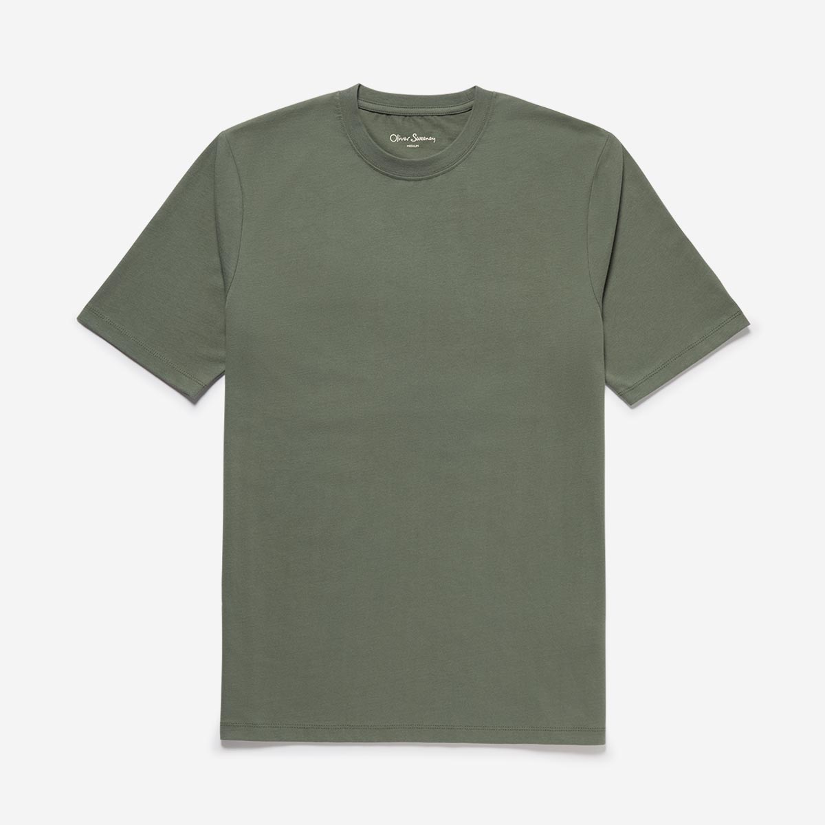 Cromer Khaki T-Shirt | Men's Polo & Tees | Oliver Sweeney