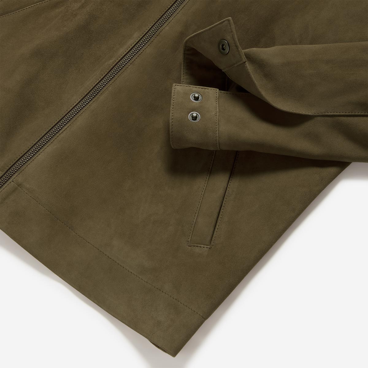 Dimson Olive Suede Jacket | Men's Coats & Jackets | Oliver Sweeney
