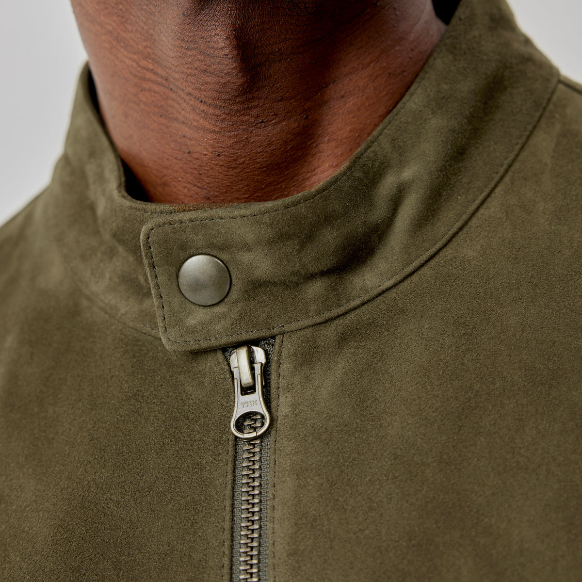 Dimson Olive Suede Jacket | Men's Coats & Jackets | Oliver Sweeney