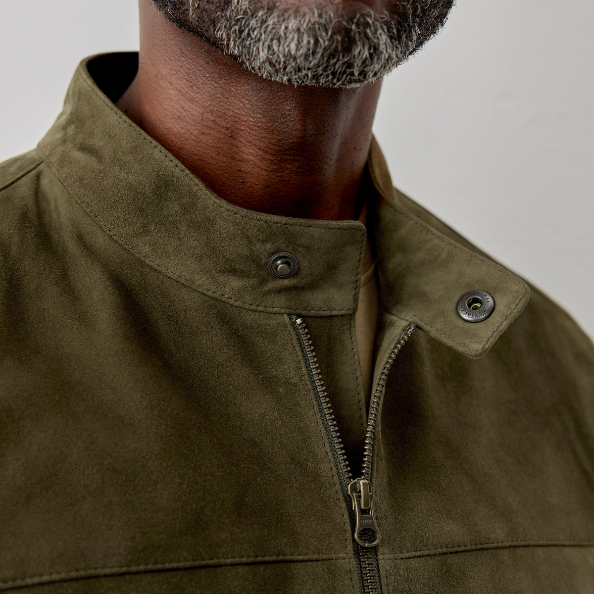 Dimson Olive Suede Jacket | Men's Coats & Jackets | Oliver Sweeney