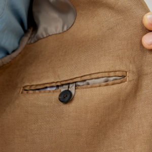 Eccles Sand Linen Blazer | Men's Blazers | Oliver Sweeney