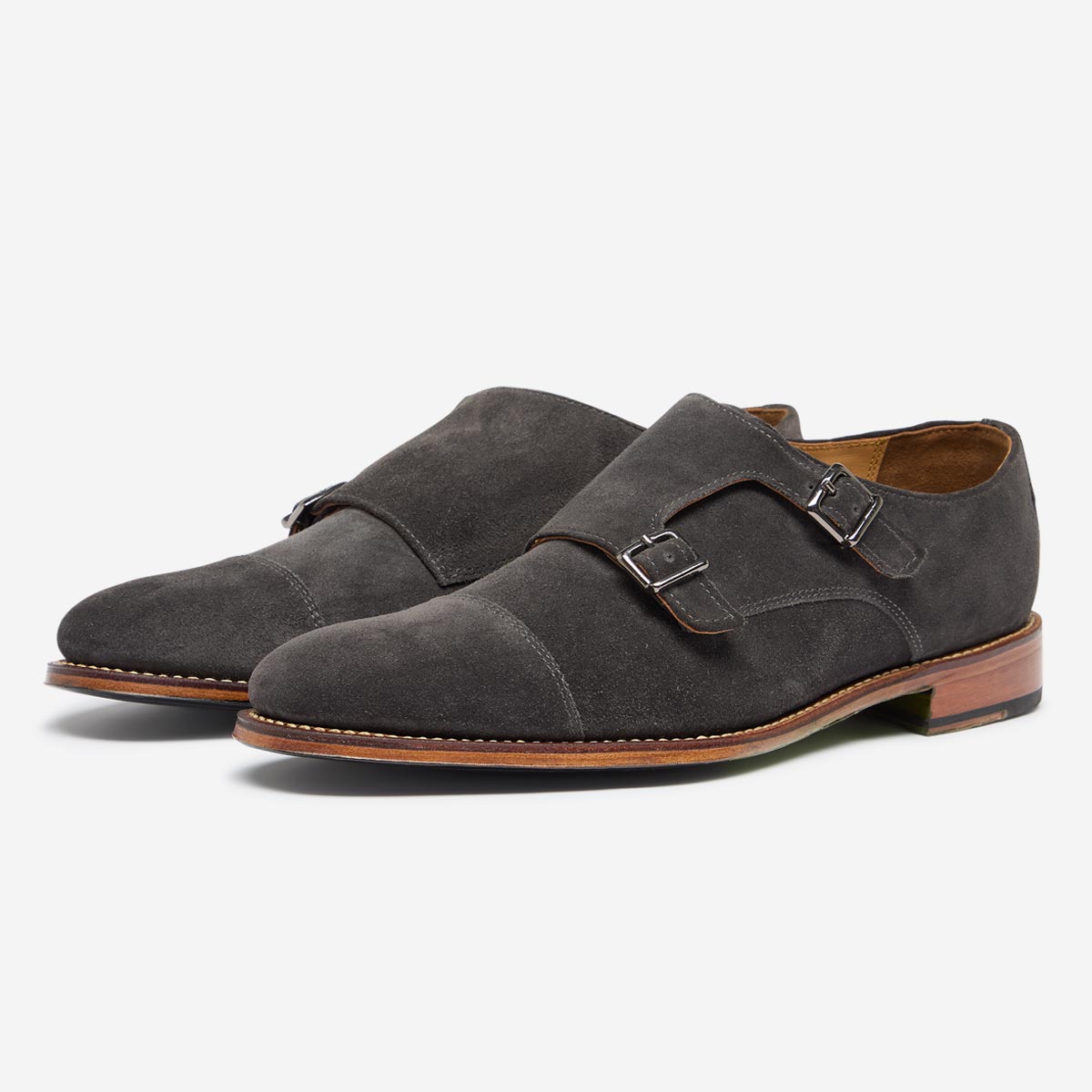 Erbottle Grey | Monk Shoes | Men's Shoes | Oliver Sweeney