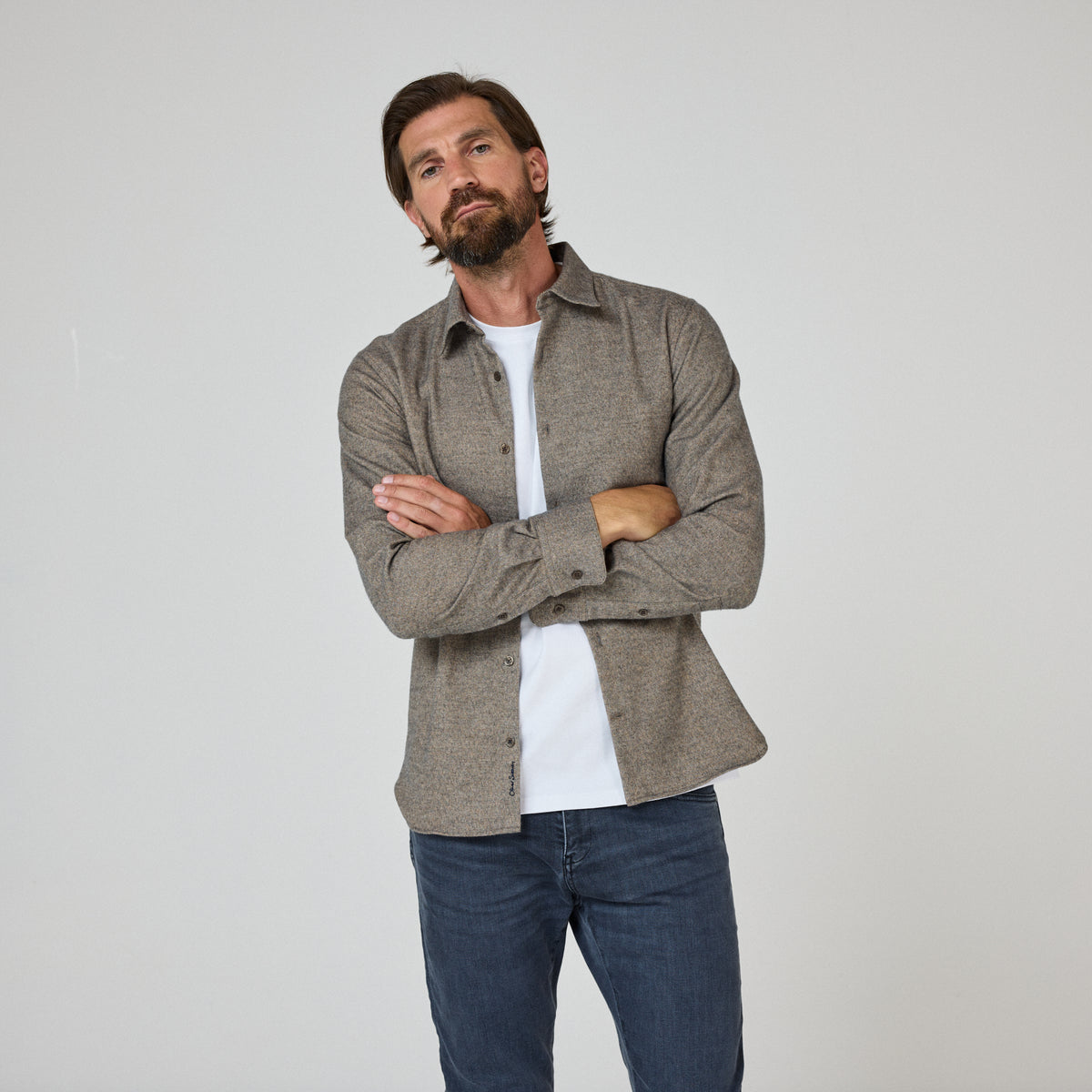 Hawkesworth Mole Shirt | Men's Shirts | Oliver Sweeney