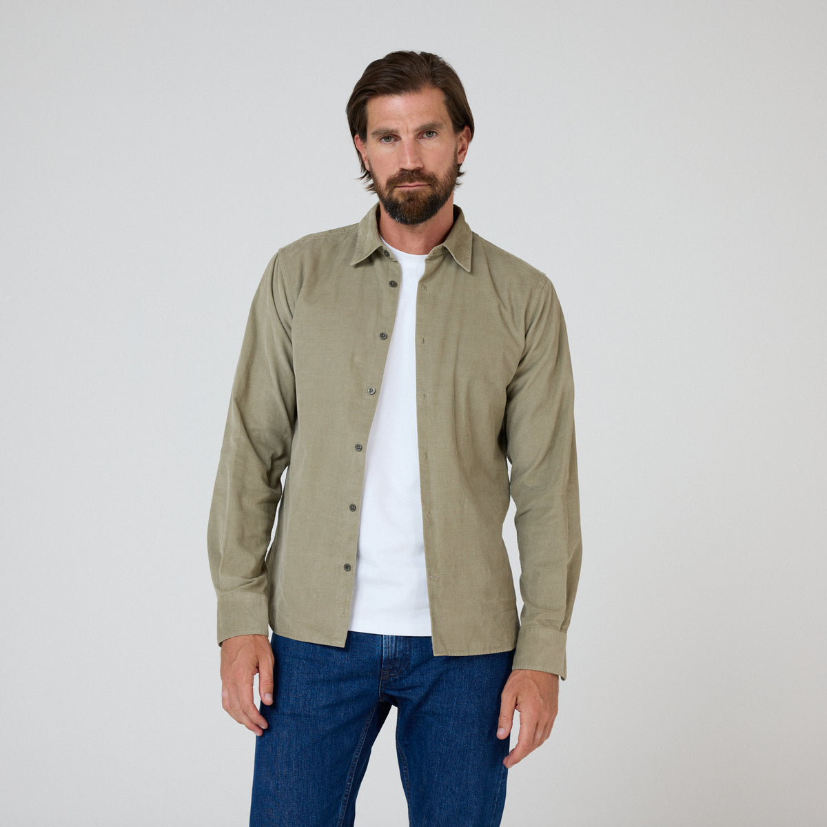 Hawkesworth Sage Shirt | Men's Shirts | Oliver Sweeney
