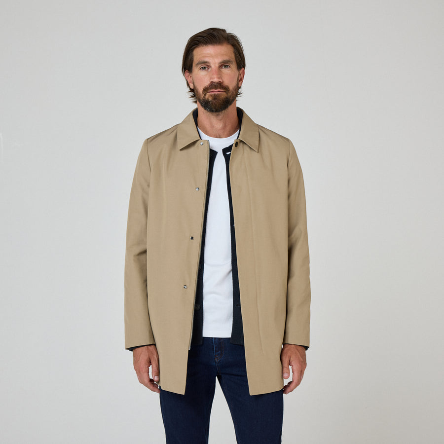 Huntingfield Stone Mac | Men's Coats & Jackets | Oliver Sweeney