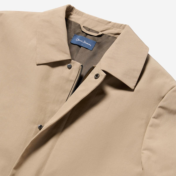 Huntingfield Stone Mac | Men's Coats & Jackets | Oliver Sweeney