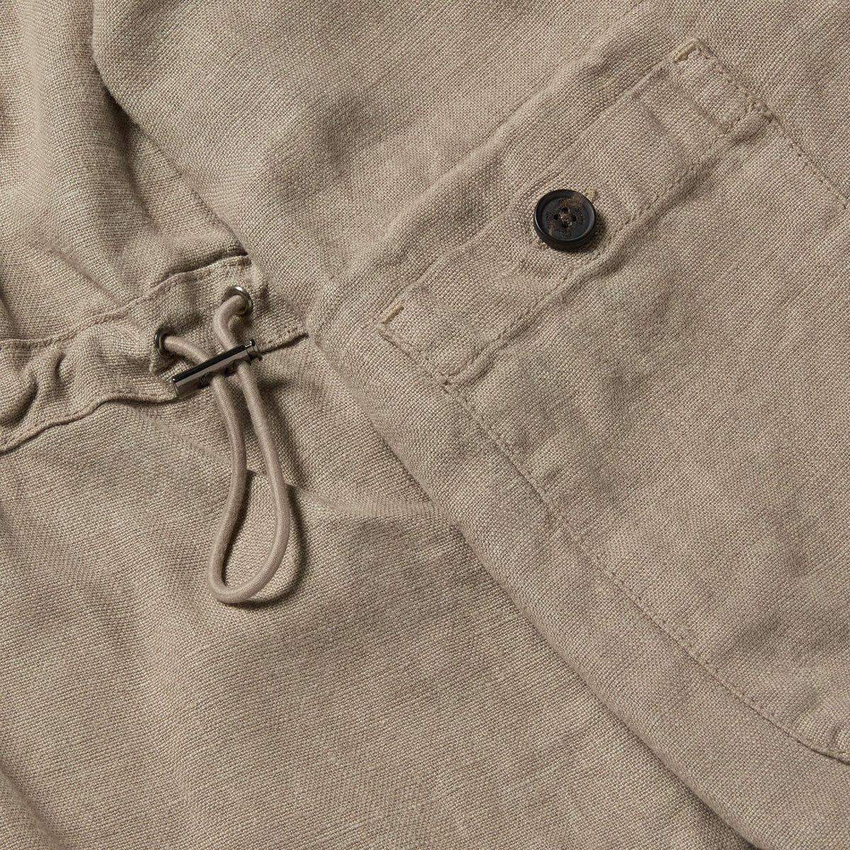 Corby Biscuit Linen Overshirt | Men's Shirts | Oliver Sweeney