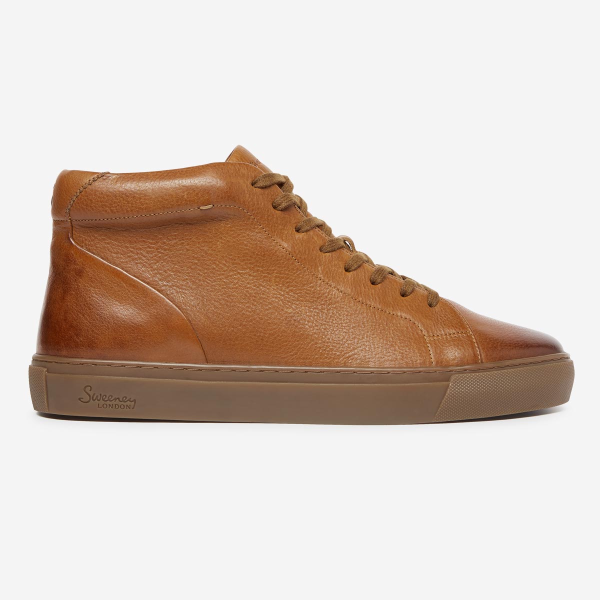 Laxey Light Tan Leather Trainers | Men's Trainers | Oliver Sweeney