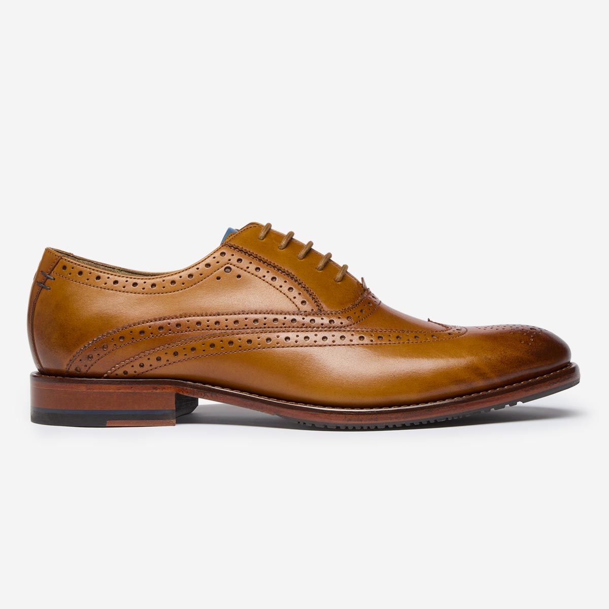 Ledwell Light Tan Oxford Brogues | Men's Shoes | Oliver Sweeney