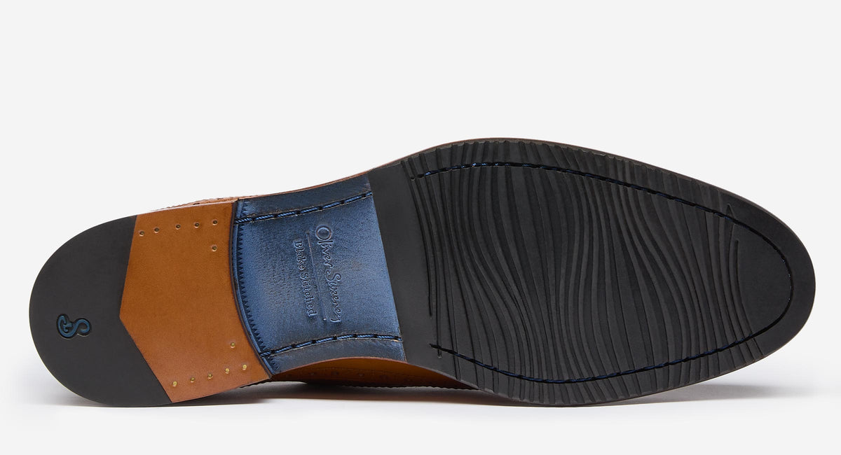 Ledwell Light Tan Oxford Brogues | Men's Shoes | Oliver Sweeney
