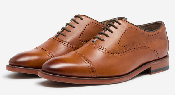 Mallory Tan | Calf Leather Oxford Shoe | Men's Shoes | Oliver Sweeney