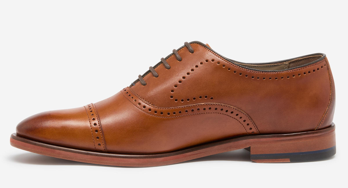 Mallory Tan | Calf Leather Oxford Shoe | Men's Shoes | Oliver Sweeney