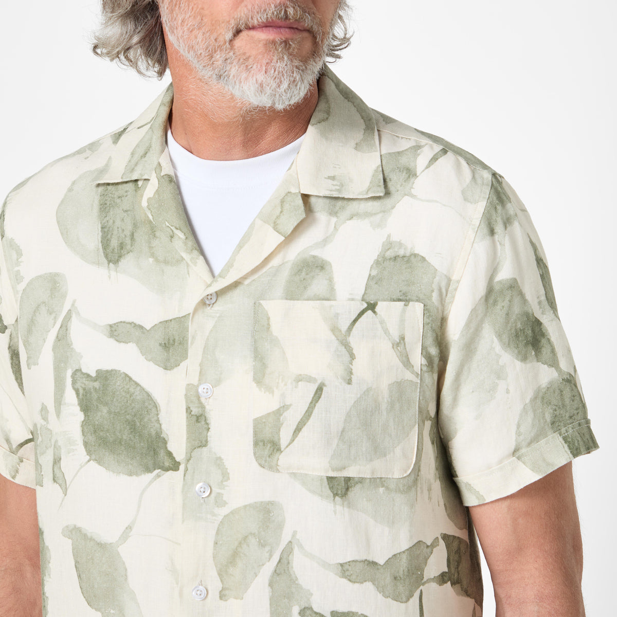 Meada Sage Linen Shirt | Men's Shirts | Oliver Sweeney