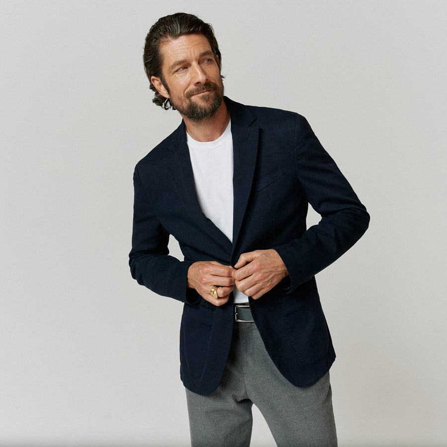 Melres Navy Blazer | Men's Blazers | Oliver Sweeney