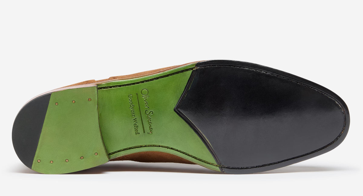 Moycullen Tan Suede | Oxofrd Brogues | Men's Shoes | Oliver Sweeney