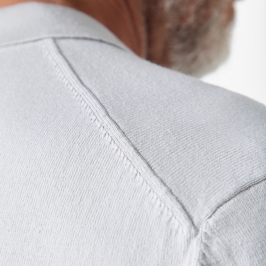 Netherfield Light Grey Polo | Men's Polo & Tees | Oliver Sweeney