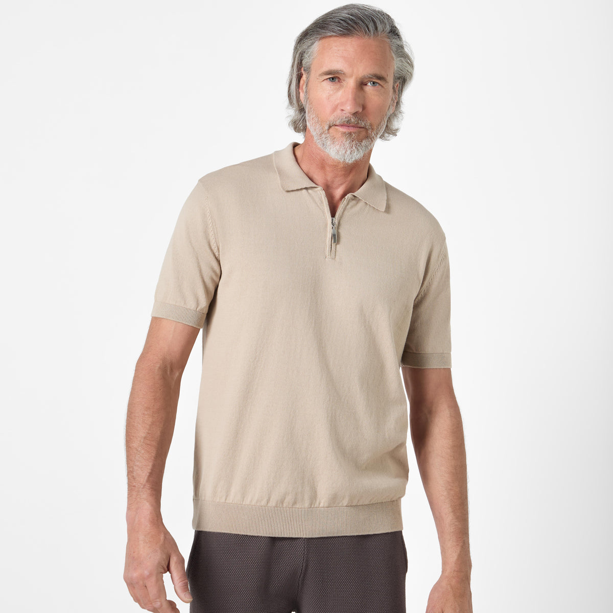 Netherfield Stone Polo | Men's Polo & Tees | Oliver Sweeney