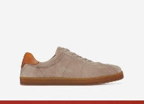 Ossos Off White | Men's Leather/Suede Cupsole Trainer | Oliver Sweeney