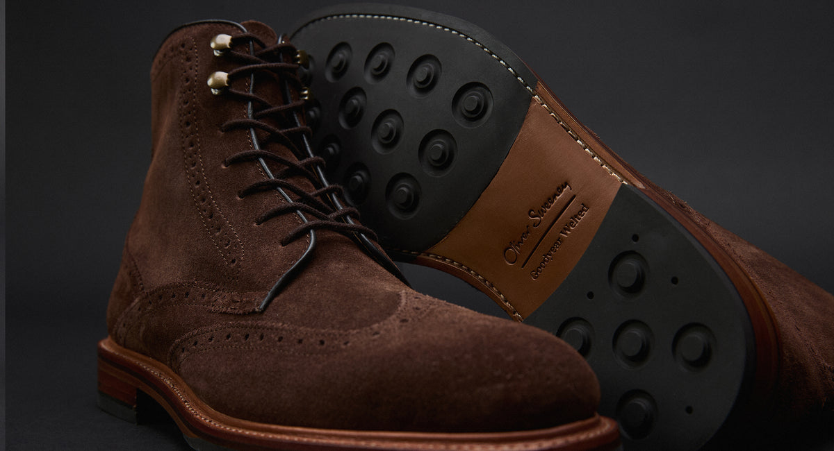 Blackwater Chocolate Brogue Boots | Men's Boots | Oliver Sweeney