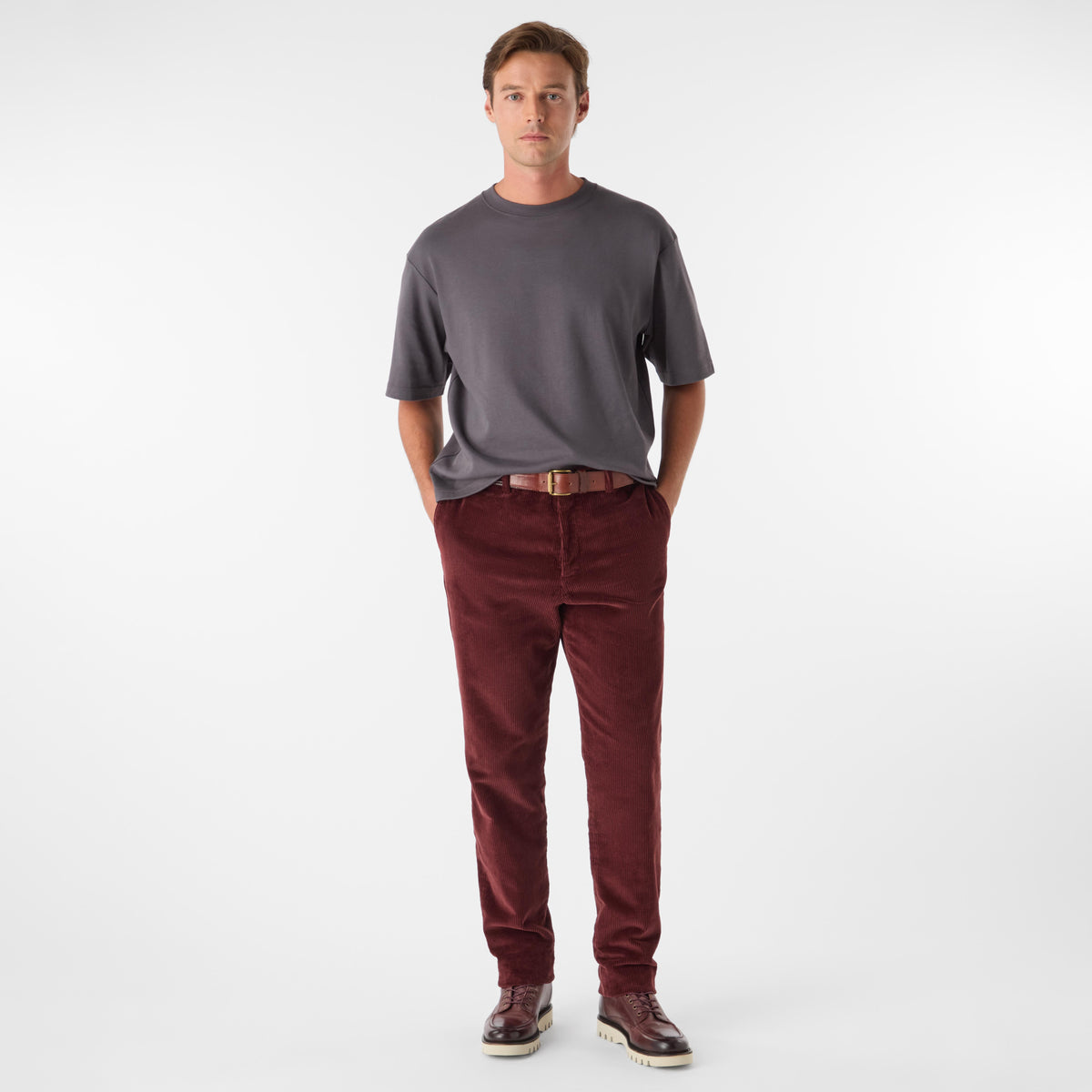 Ramada Mulberry | Men's Trousers | Oliver Sweeney