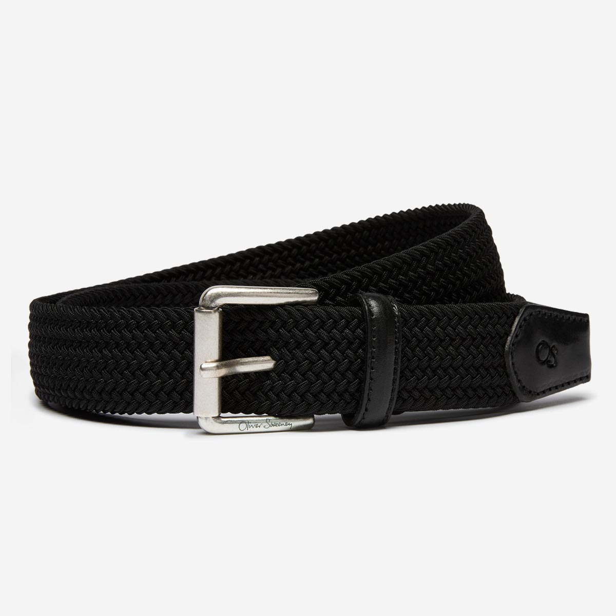 Sorico Black | Woven Belt | Men's Belts | Oliver Sweeney