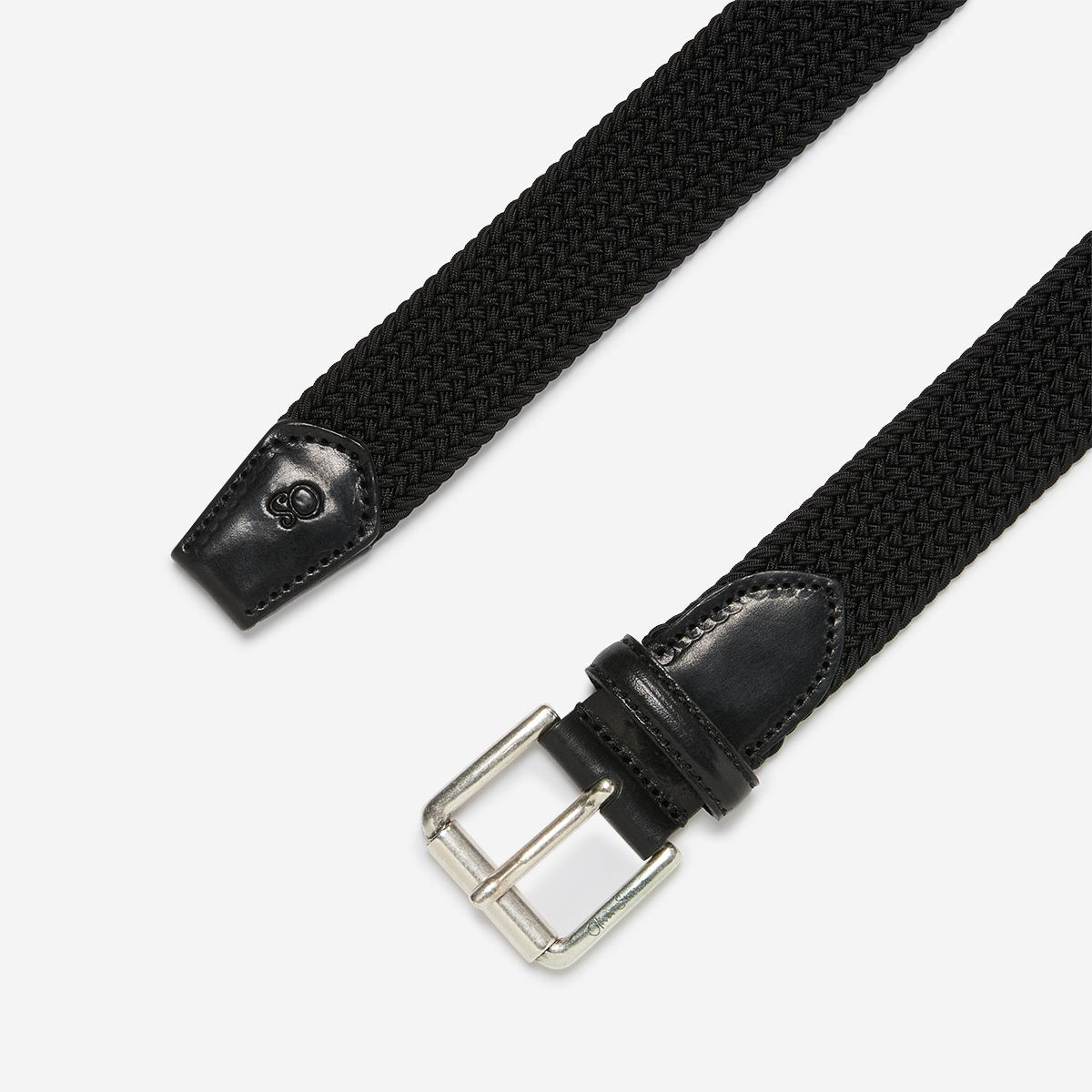 Sorico Black | Woven Belt | Men's Belts | Oliver Sweeney