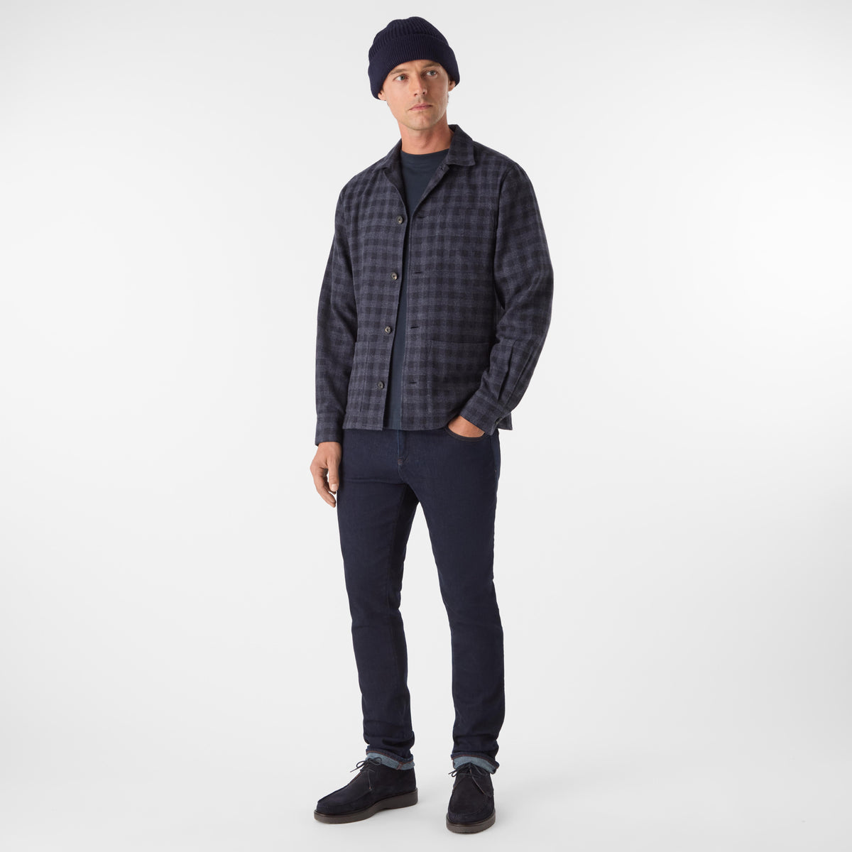Tramore Navy Check | Men's Shirts | Oliver Sweeney