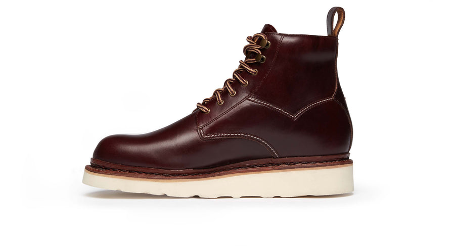 Ballabeg Burgundy | Leather Work Boots | Men's Boots | Oliver Sweeney