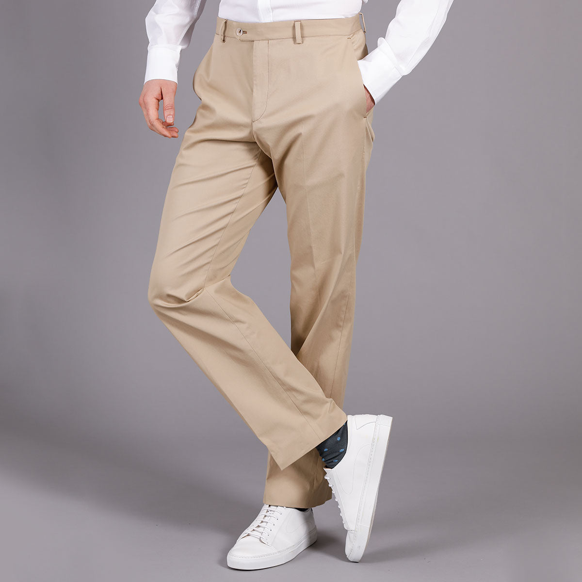 Men's Designer Bispo Stone Chinos | Oliver Sweeney