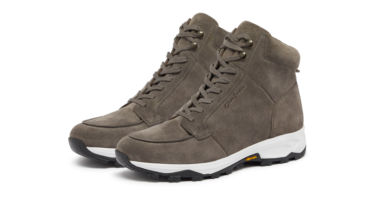 Balivanich Grey | Suede Derby Boots | Men's Boots | Oliver Sweeney