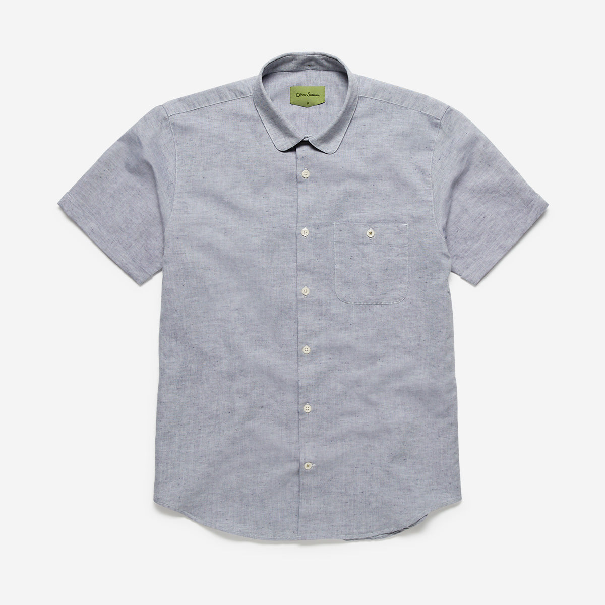Everthorpe Grey Short Sleeved Shirt | Oliver Sweeney