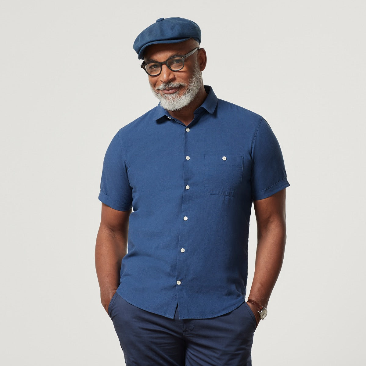 Everthorpe Navy Shirt | Oliver Sweeney