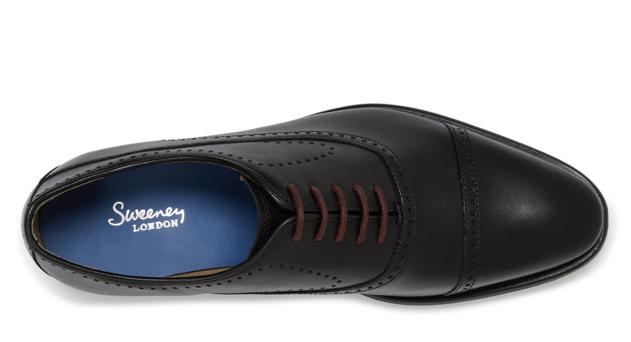 Mallory Black | Leather Oxford Shoe | Men's Shoes | Oliver Sweeney