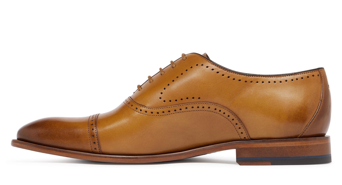 Mallory Light Tan | Men's Leather Oxford Shoes | Oliver Sweeney