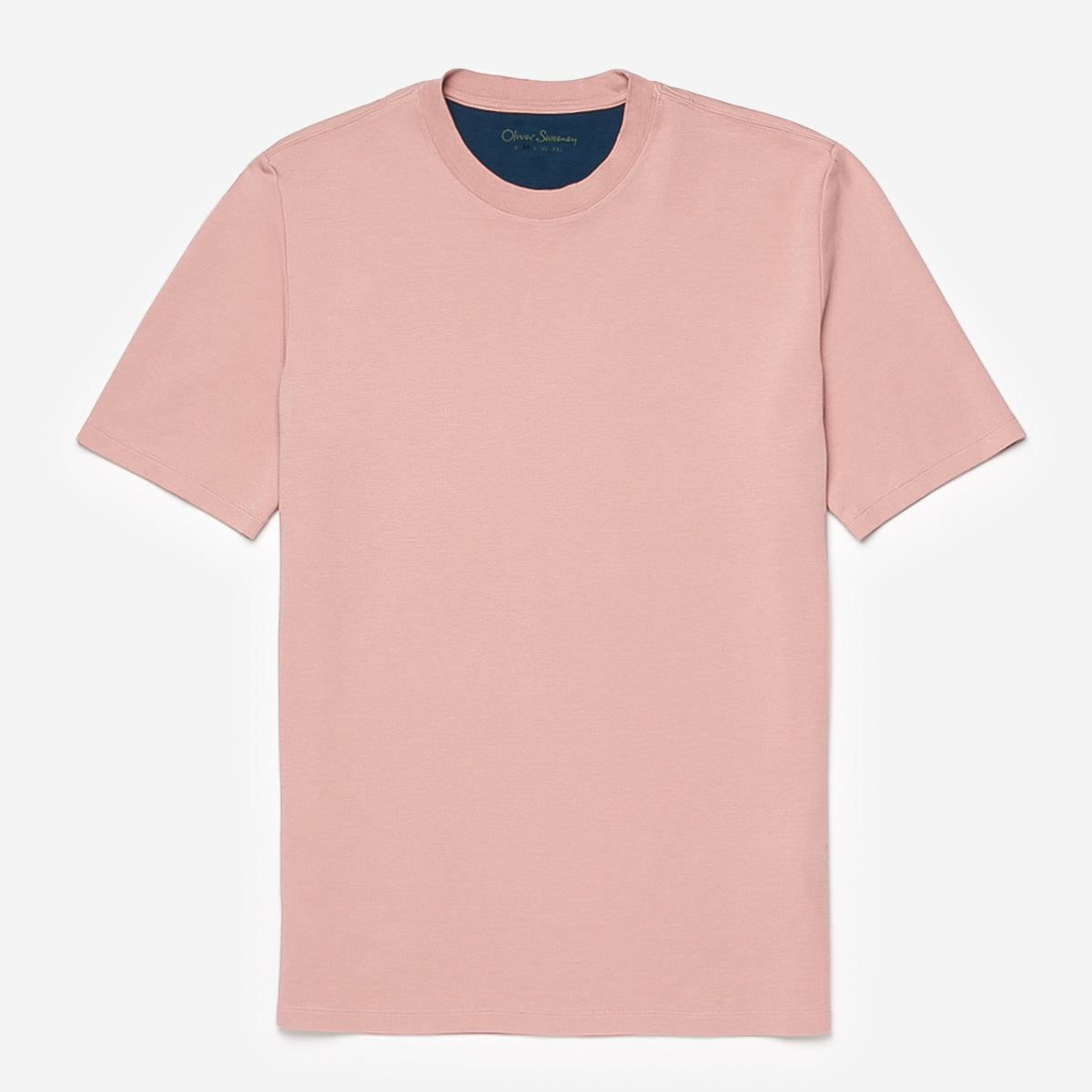 Palmela Salmon Cotton T-Shirt | Men's T-Shirts | Oliver Sweeney